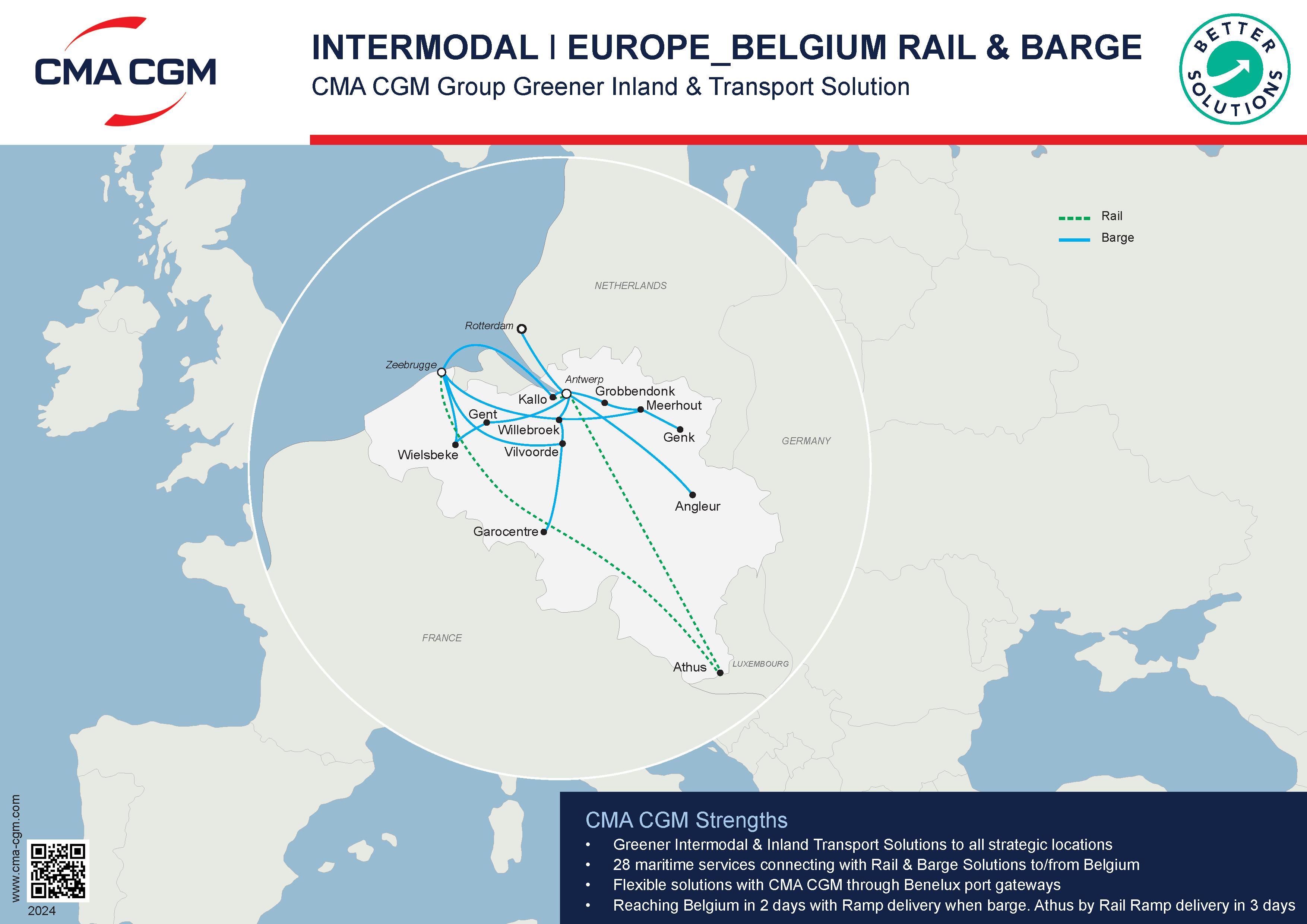 CMA CGM | Inland and intermodal services in Europe